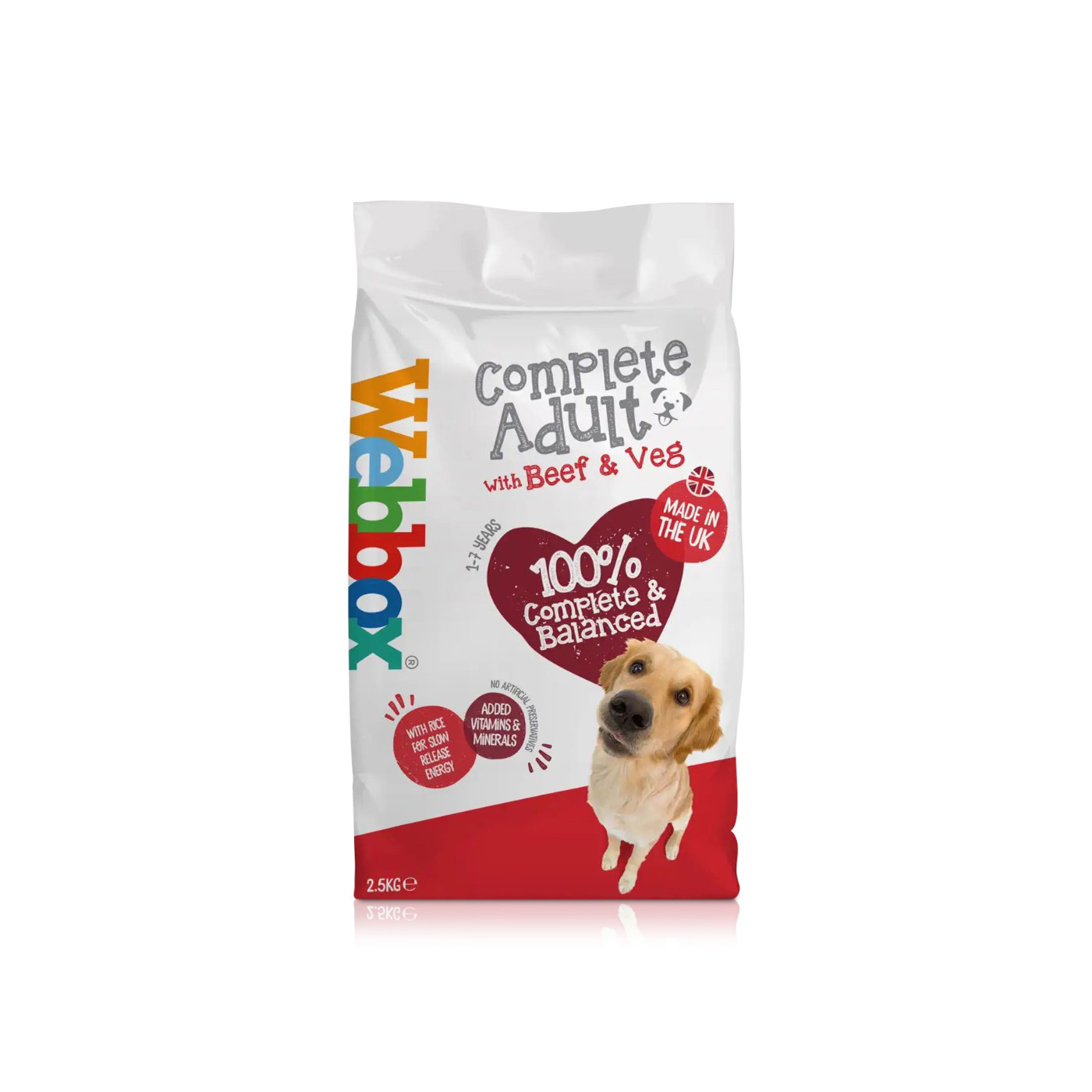 Webbox Complete with Beef and Veg Dog Food 2.5kg - Spinneys UAE