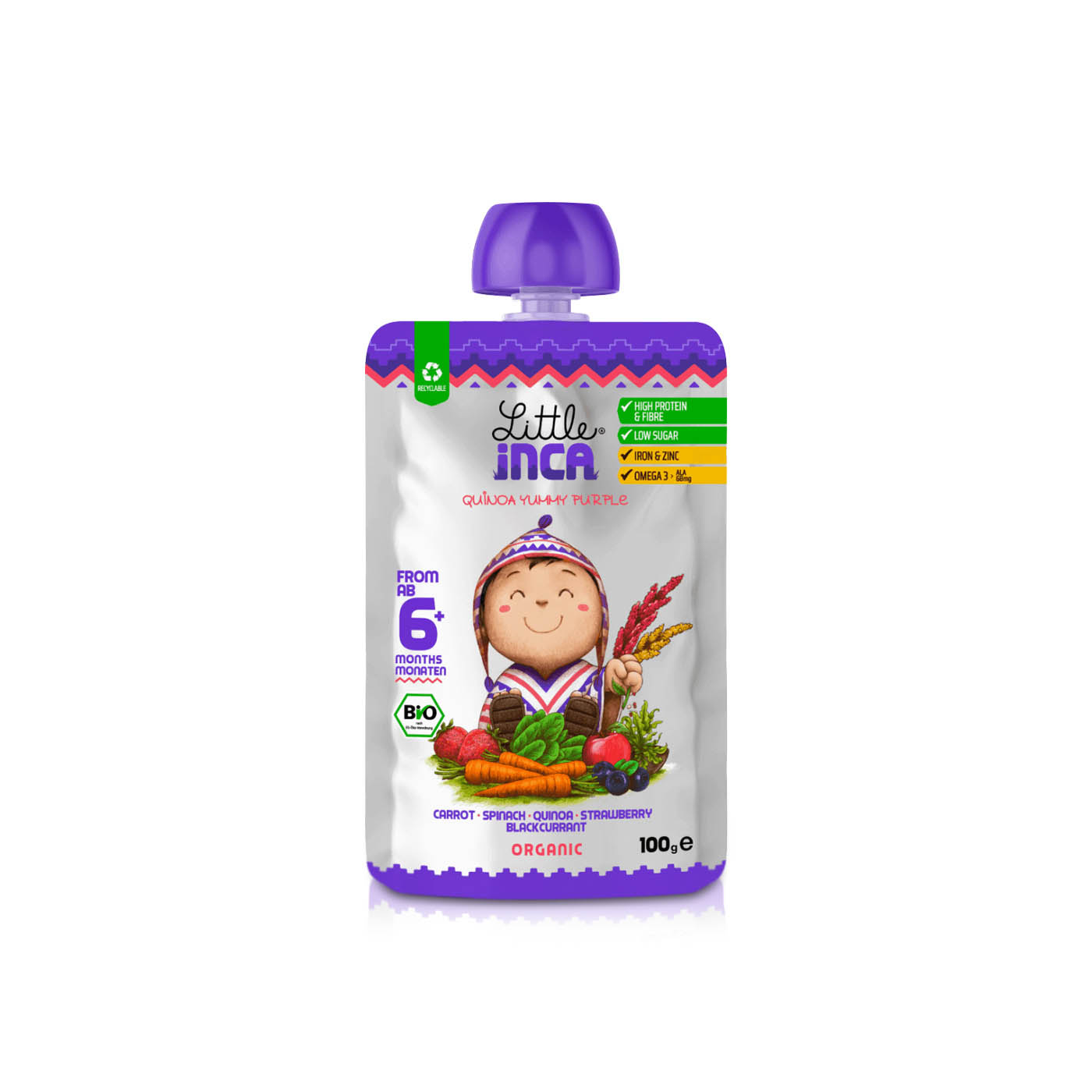 Little Inca Quinoa Yummy Purple 100g 6m+ - Spinneys UAE