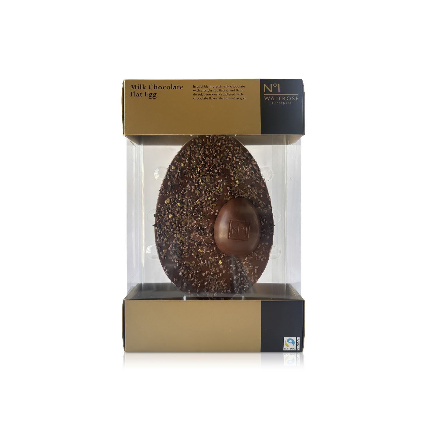 Waitrose No.1 Milk Chocolate Flat Easter Egg 190g - Spinneys UAE