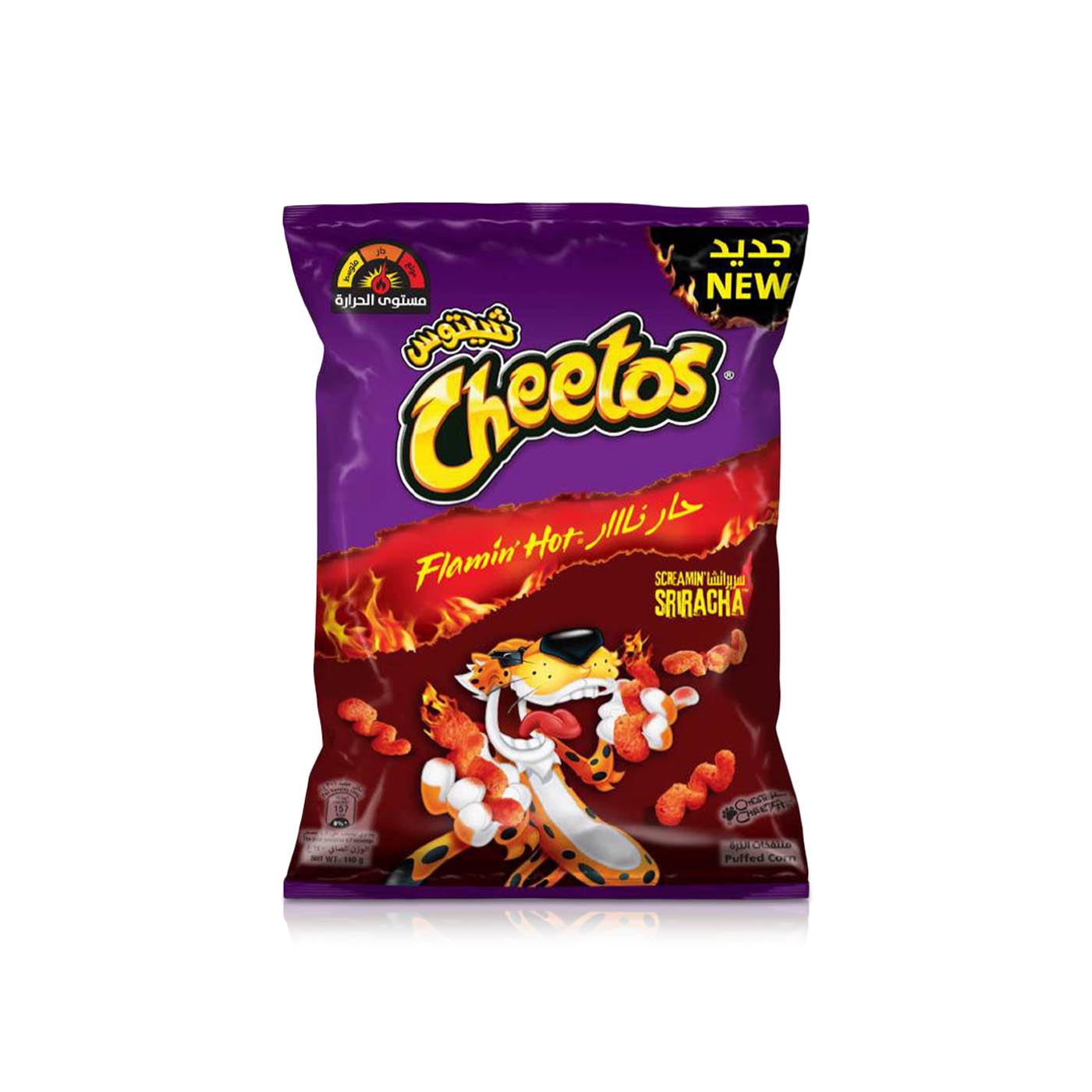 Cheetos Flamin Hot Sriracha 140g - Spinneys United Arab Emirates