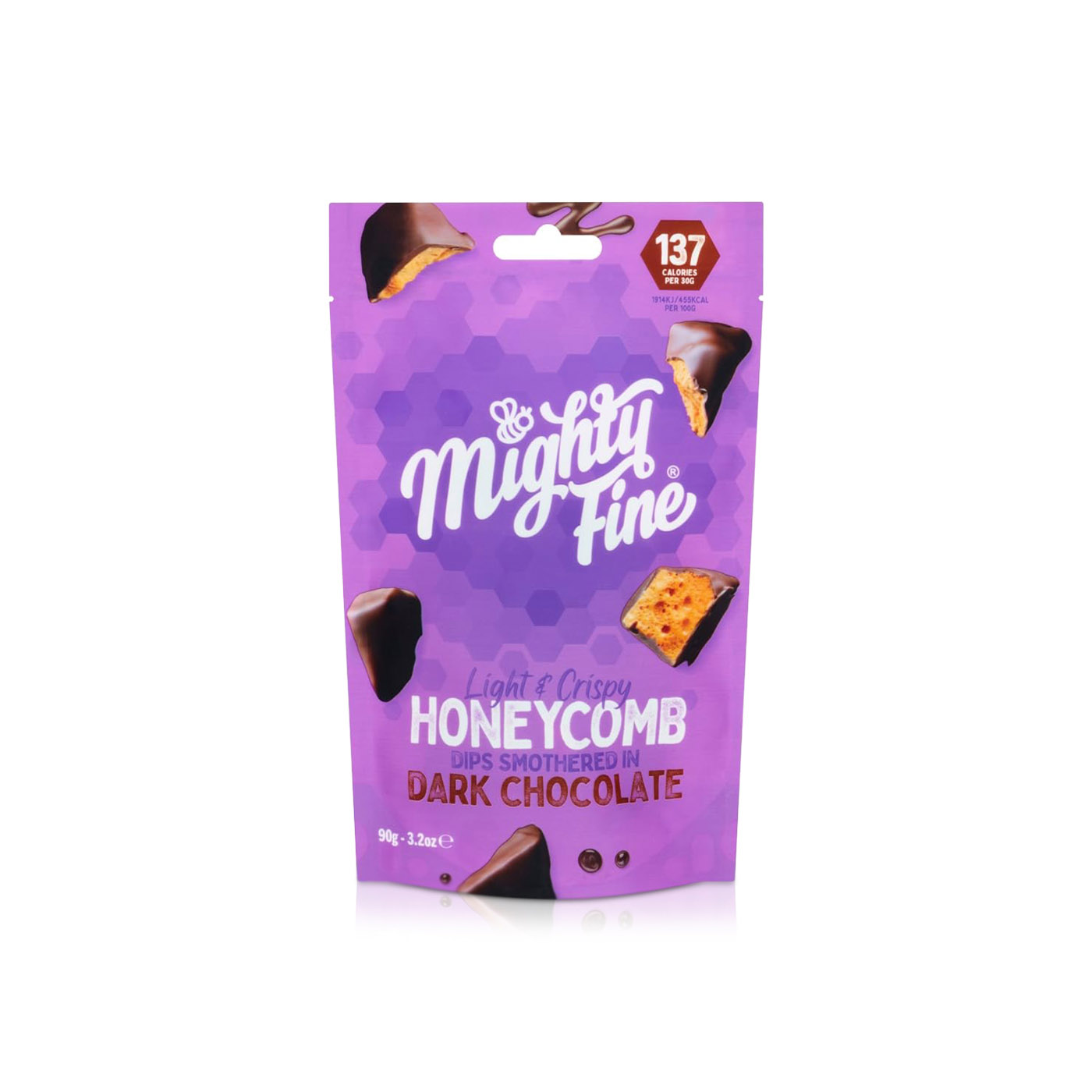 Mighty Fine Dark Chocolate Honeycomb Dips 90g - Spinneys United Arab ...