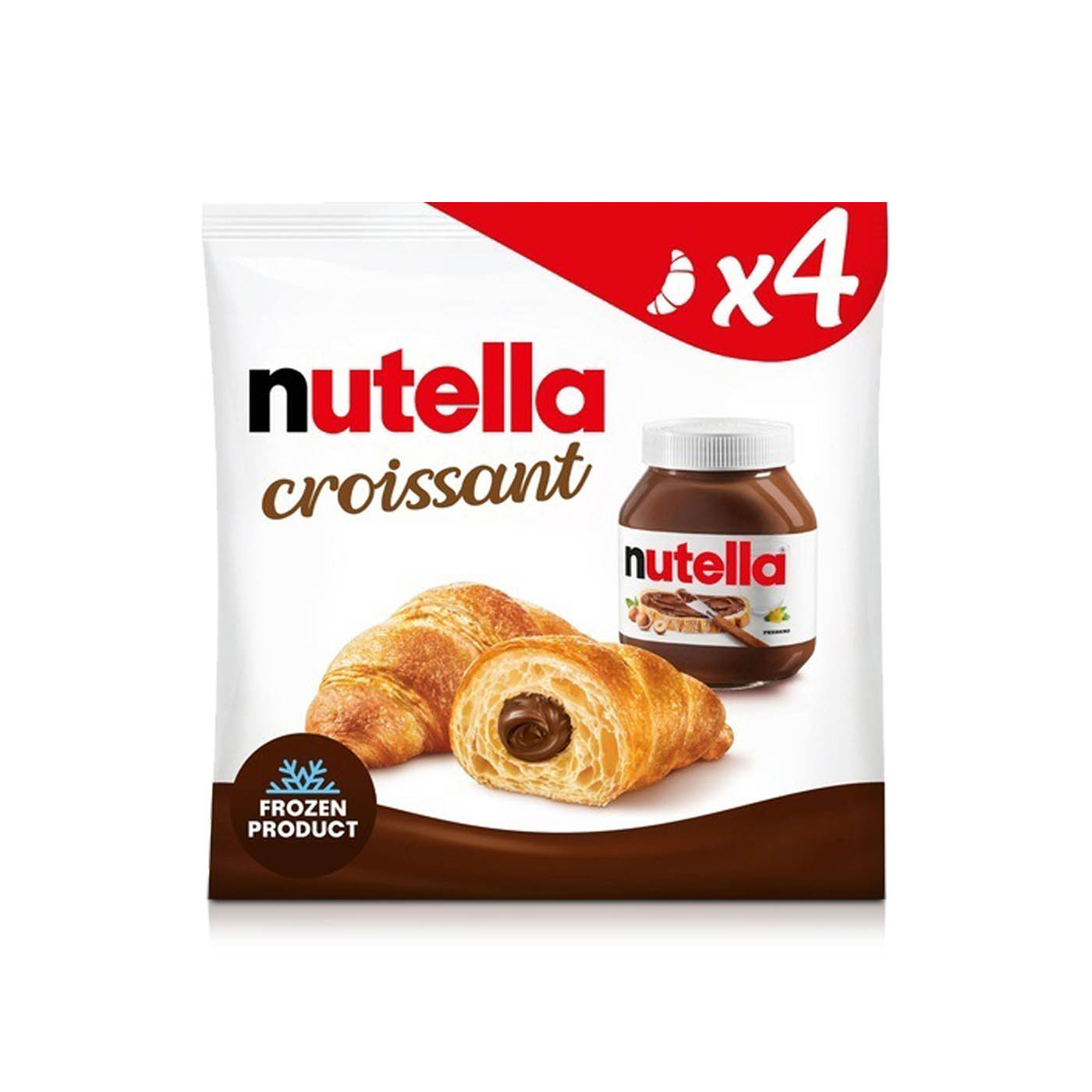 Nutella Frozen Bake at Home Chocolate and Hazelnut Croissants 88g x 4 ...