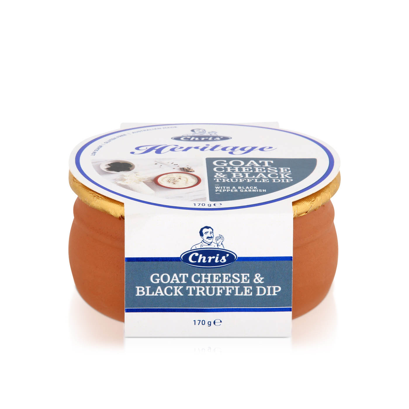 Chris' Dips Goat Cheese and Black Truffle 170g - Spinneys UAE