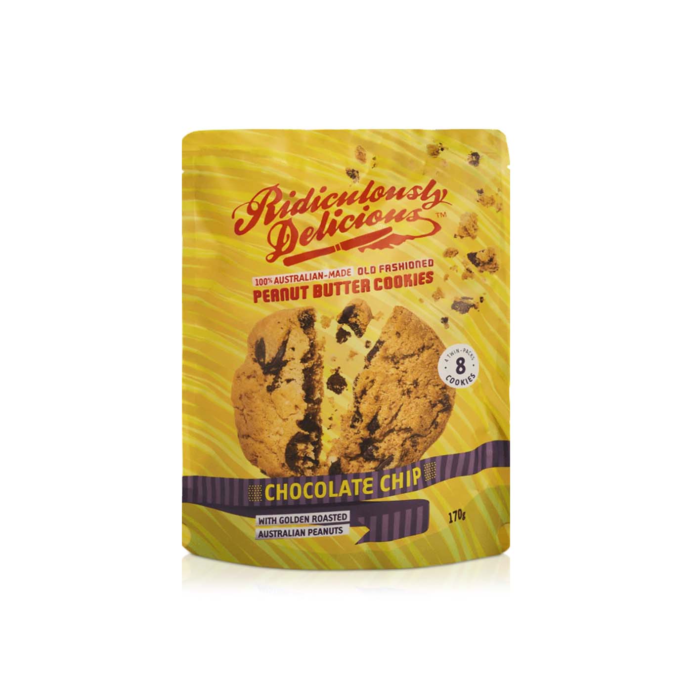 Ridiculously Delicious Peanut Butter Cookies Chocolate Chip 170g ...
