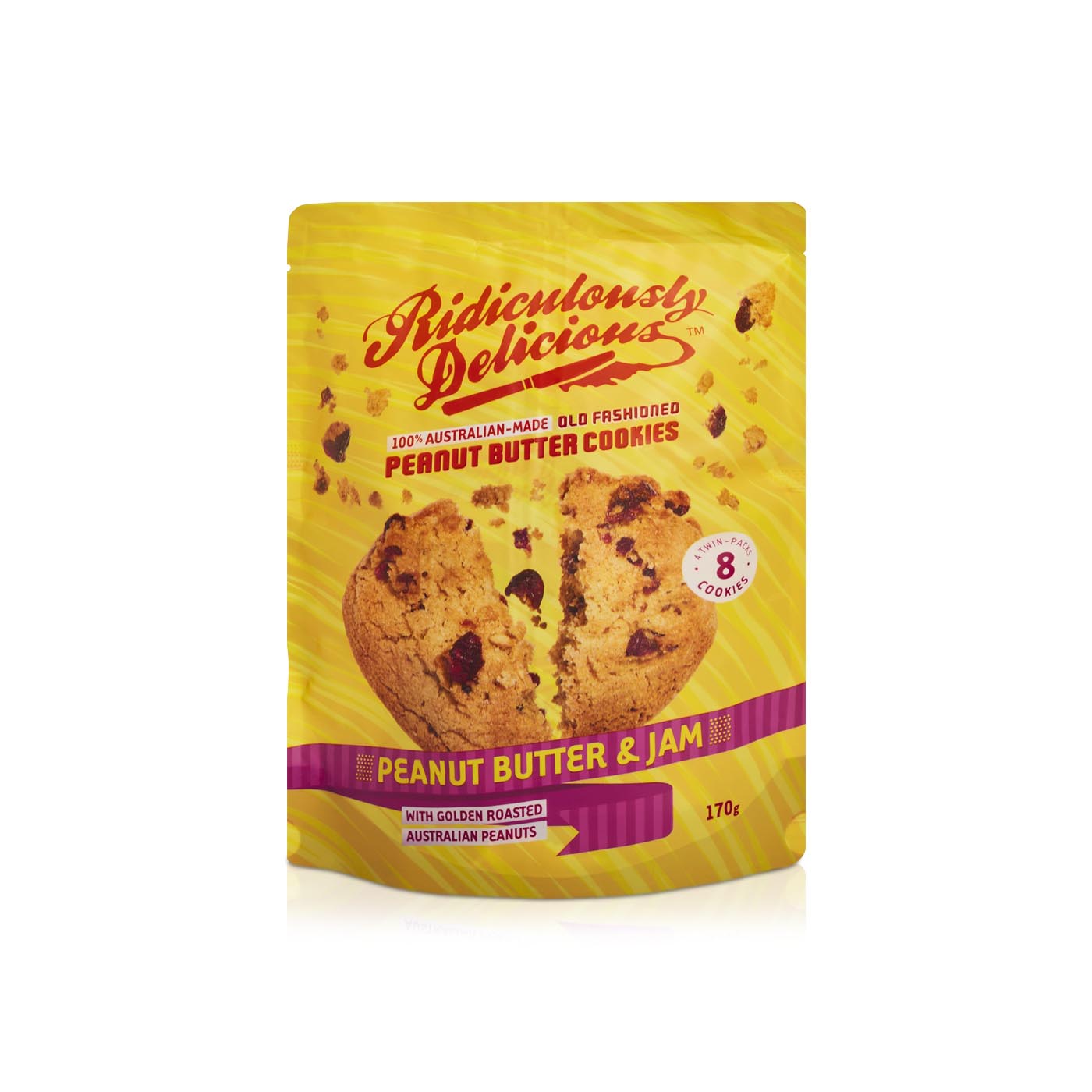 Ridiculously Delicious Peanut Butter and Jam Cookies 170g - Spinneys UAE