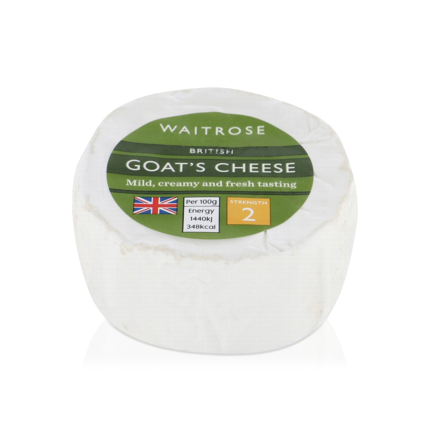 Waitrose Essential British Goat's Cheese Strength 2 100g - Spinneys UAE