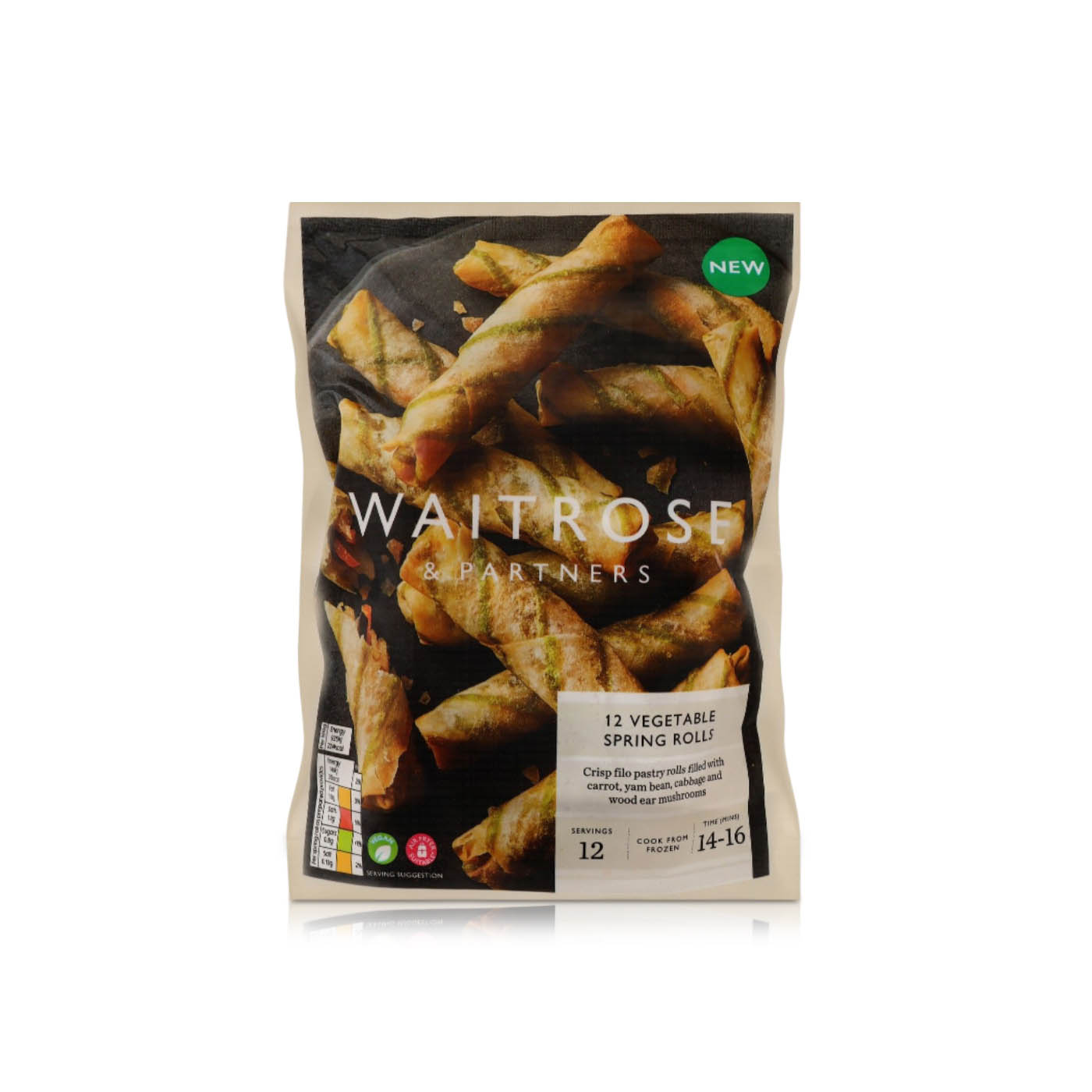 Waitrose Vegetable Spring Rolls x 12 216g - Spinneys UAE