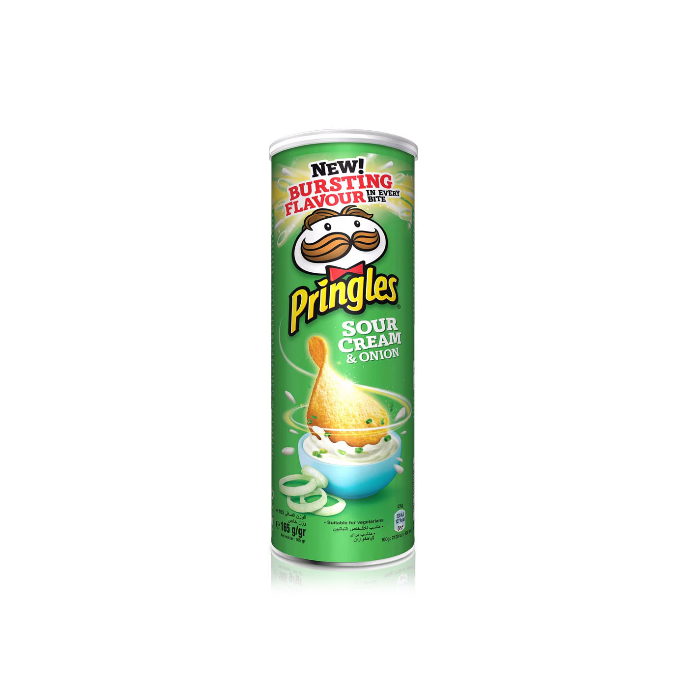 Pringles Sour Cream and Onion 165g - Spinneys United Arab Emirates