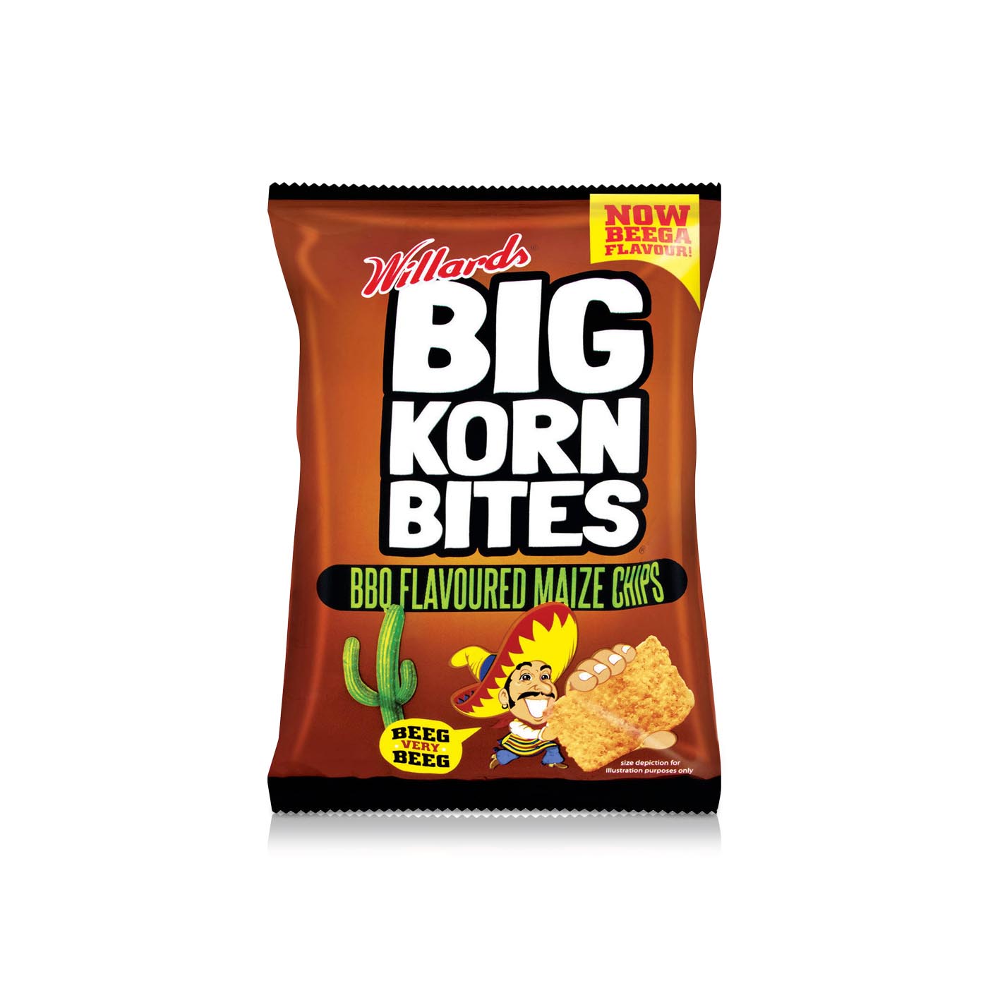 Willards Big Korn Bites BBQ Maize Chips 120g - Spinneys United Arab ...