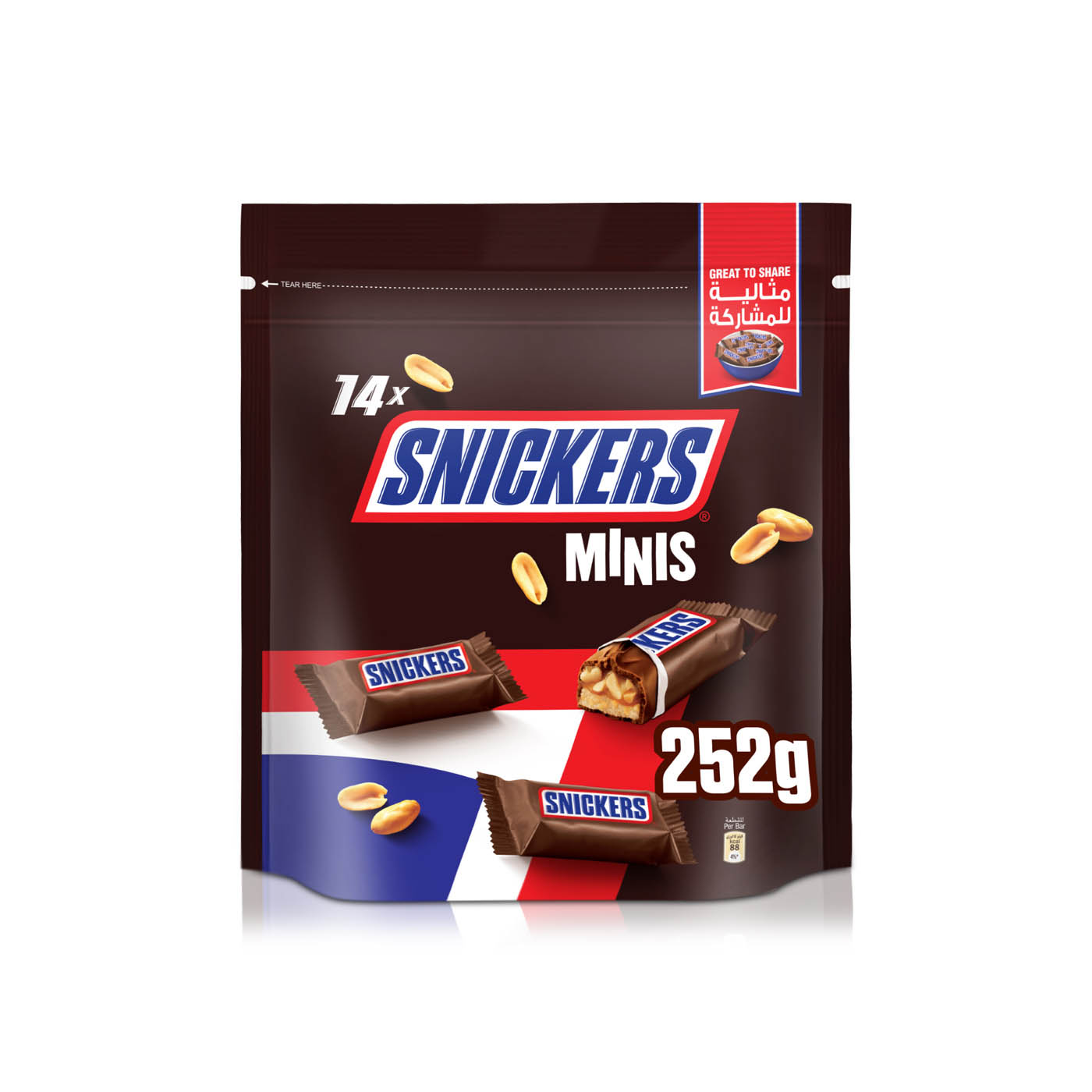 Snickers Minis 14 Pack 252g - Spinneys UAE