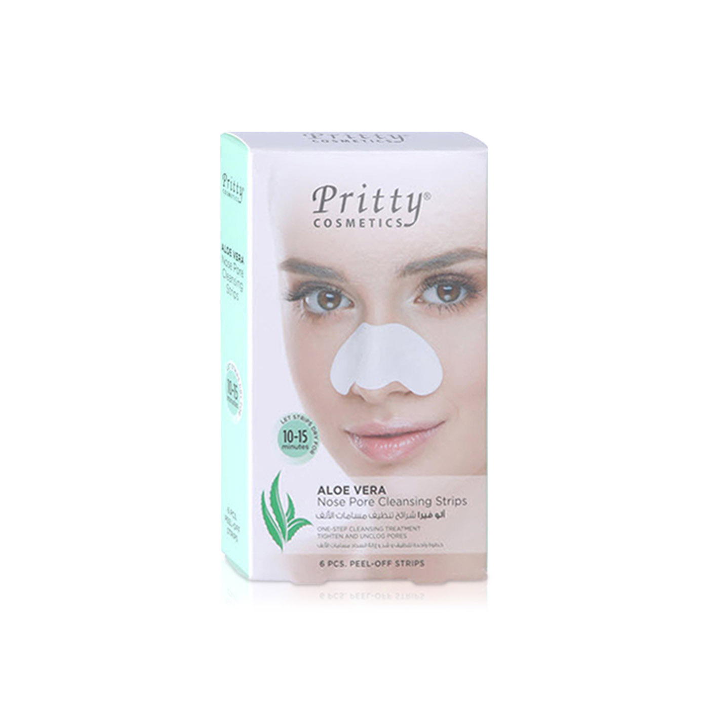 Pritty Nose Pore Strips Aloe Vera x 6 - Spinneys United Arab Emirates
