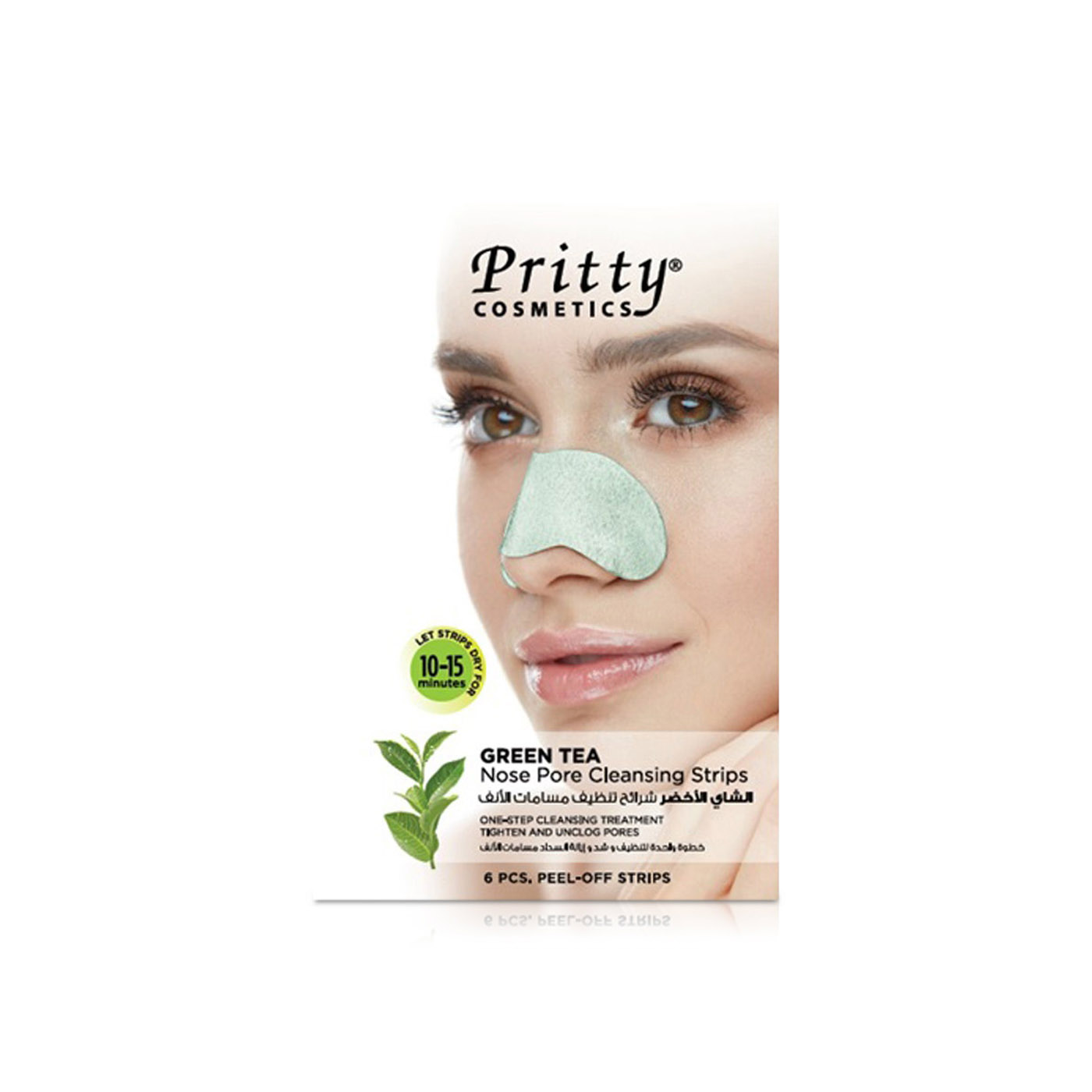 Pritty Nose Pore Strips Green Tea x 6 - Spinneys United Arab Emirates