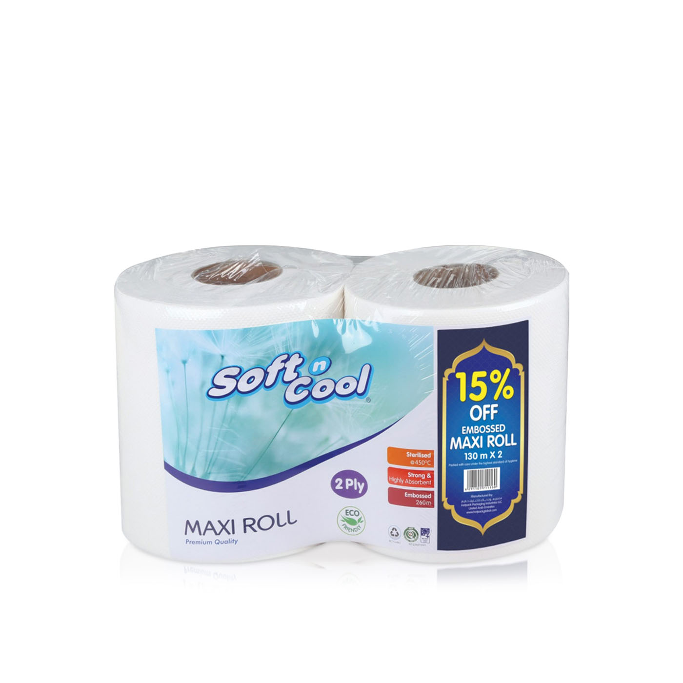 Soft N Cool Maxi Roll 2-Ply x 2 - Spinneys United Arab Emirates