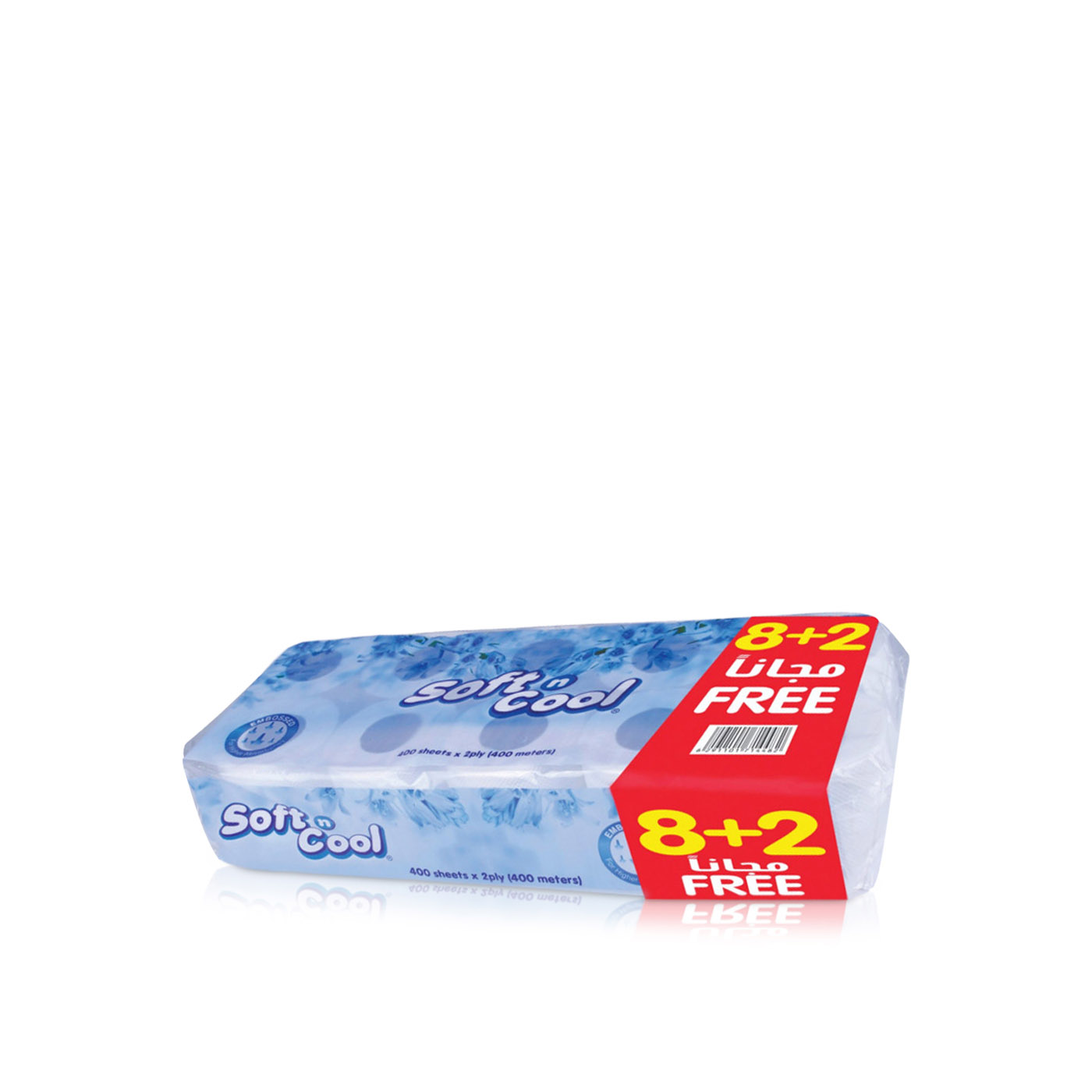 Soft N Cool Toilet Roll 400 Sheets 2-Ply x 8 + 2 Rolls - Spinneys ...