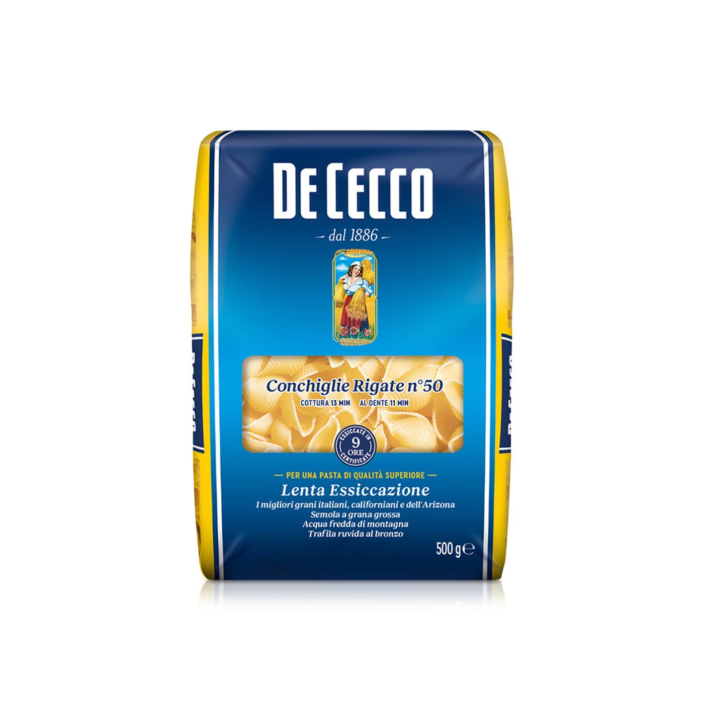 De Cecco Conchiglie Rigate 500g - Spinneys United Arab Emirates