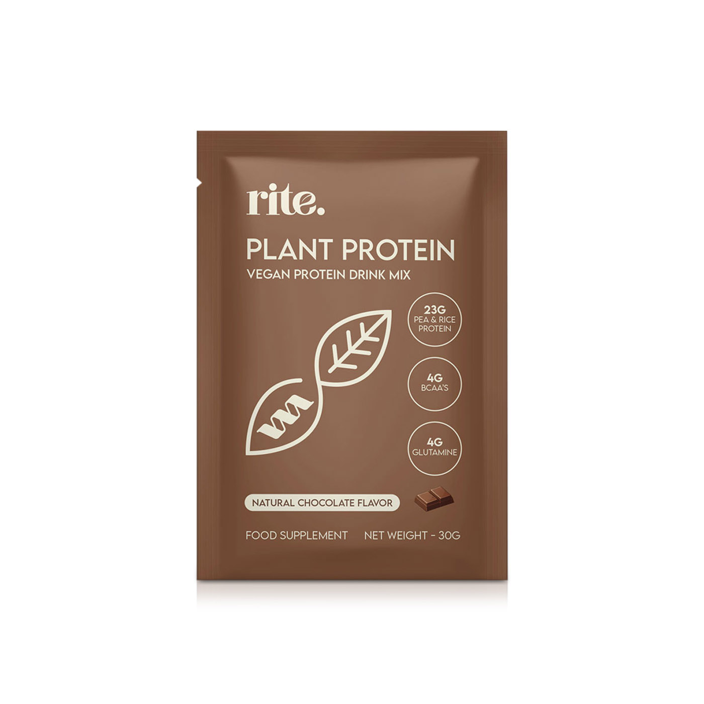 Rite Plant Protein Chocolate Sachet 30g - Spinneys UAE