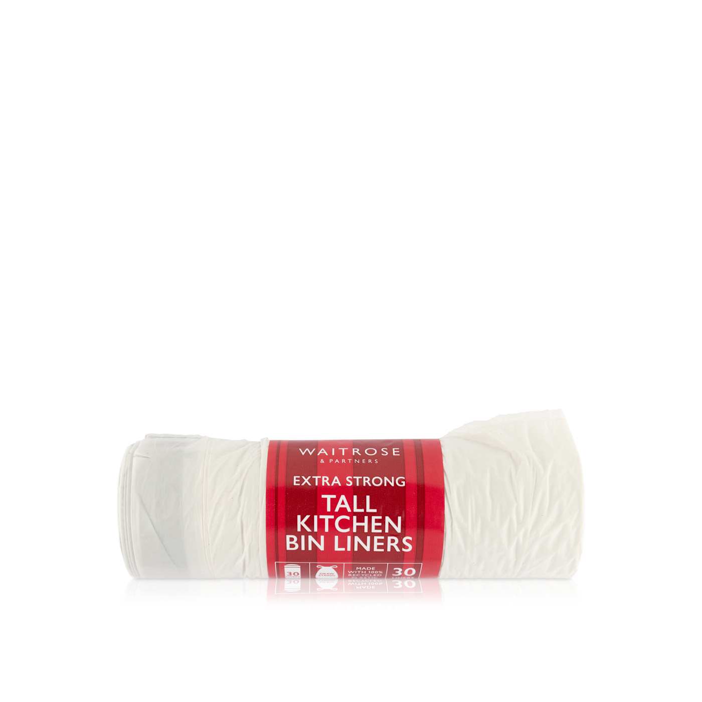 Waitrose Extra Strong Garbage Bags 30L x 30 - Spinneys UAE