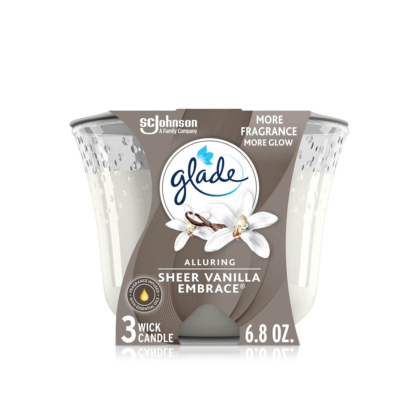 Glade 3-Wick Candle Alluring Sheer Vanilla Embrace - Spinneys UAE
