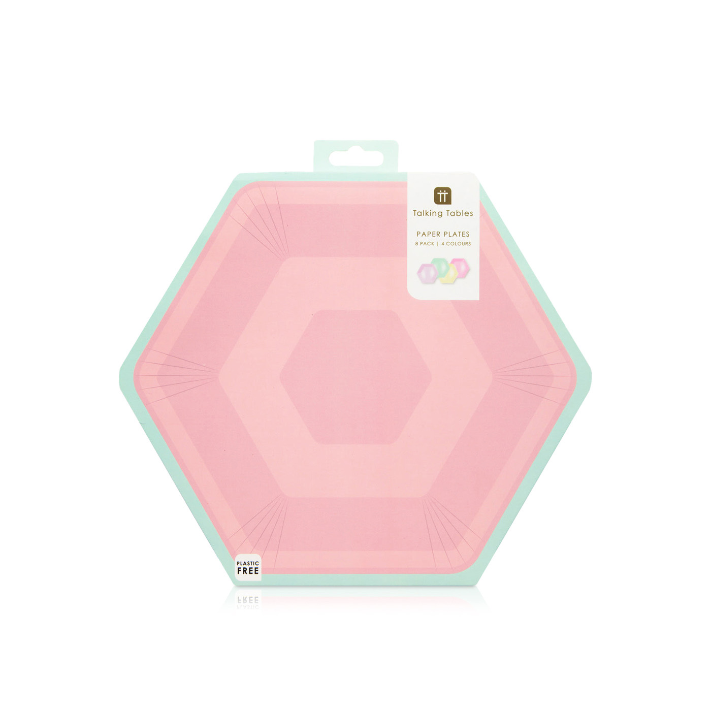 Talking Tables Plates Hexagonal Large x 8 - Spinneys UAE