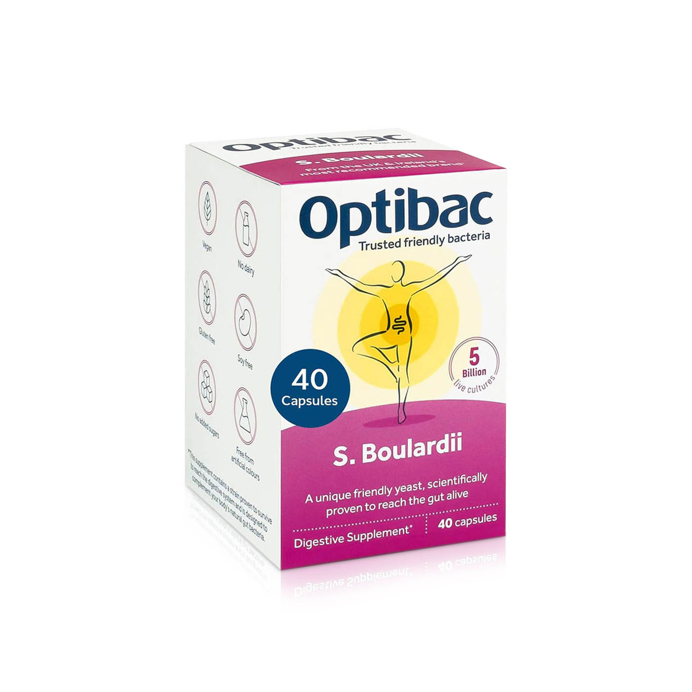 Optibac Saccharomyces Boulardii Capsules x 40 - Spinneys UAE