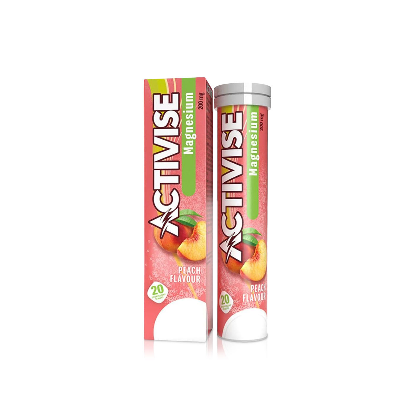 Activise Magnesium 200mg Peach Effervescent Tablets x 20 - Spinneys UAE