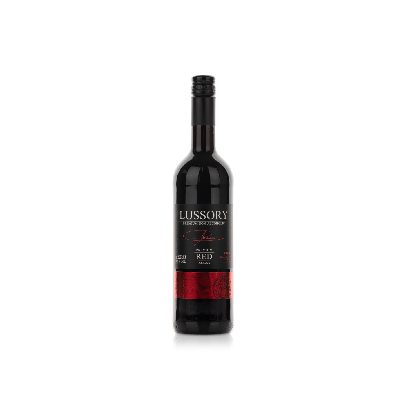Lussory Premium Red Merlot Wine Non-Alcoholic 750ml - Spinneys United ...