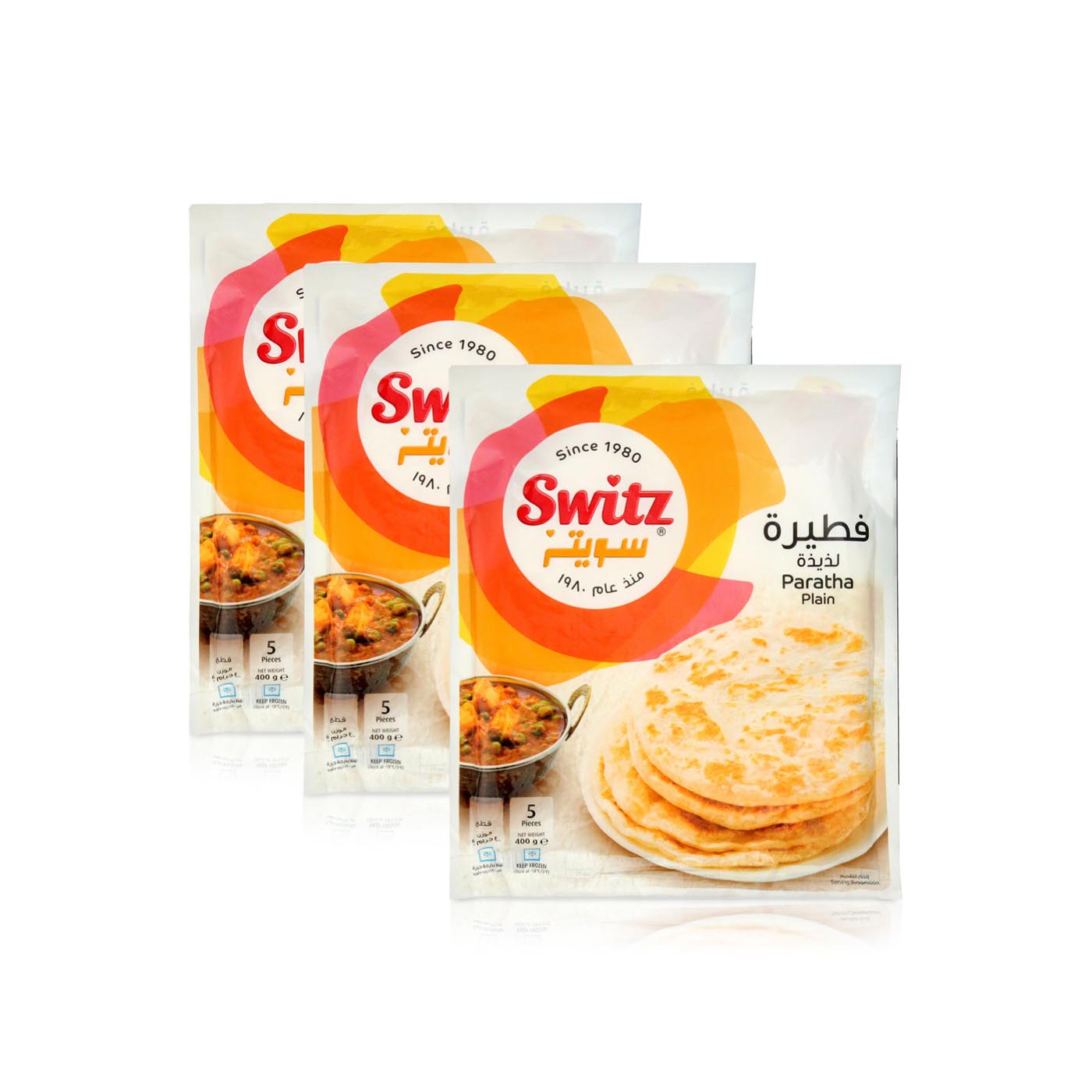 Switz Paratha Plain x 3 400g - Spinneys United Arab Emirates