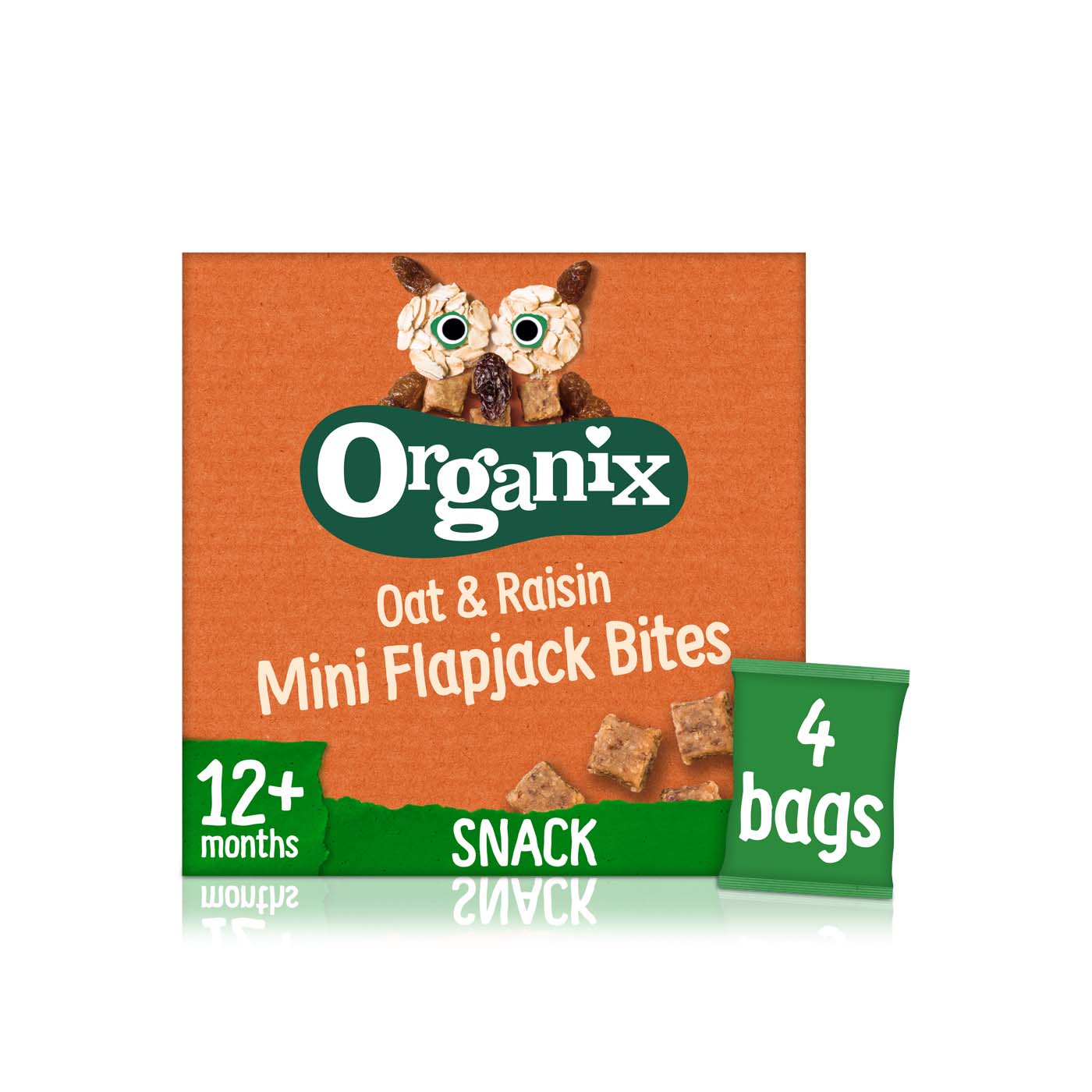 Organix Oat and Raisin Mini Flapjack Bites 12m+ 4 x 20g - Spinneys UAE
