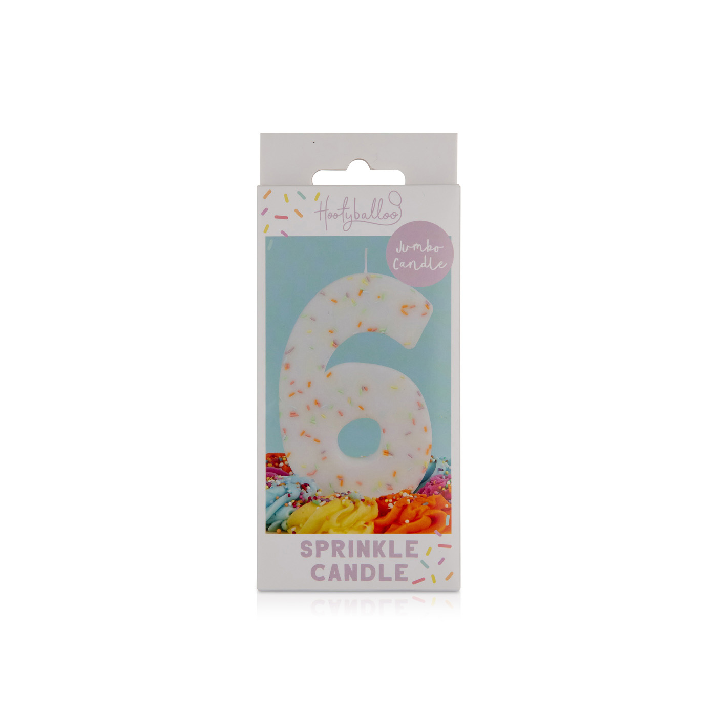 Hootyballoo Sprinkle Candle Number 6 - Spinneys United Arab Emirates