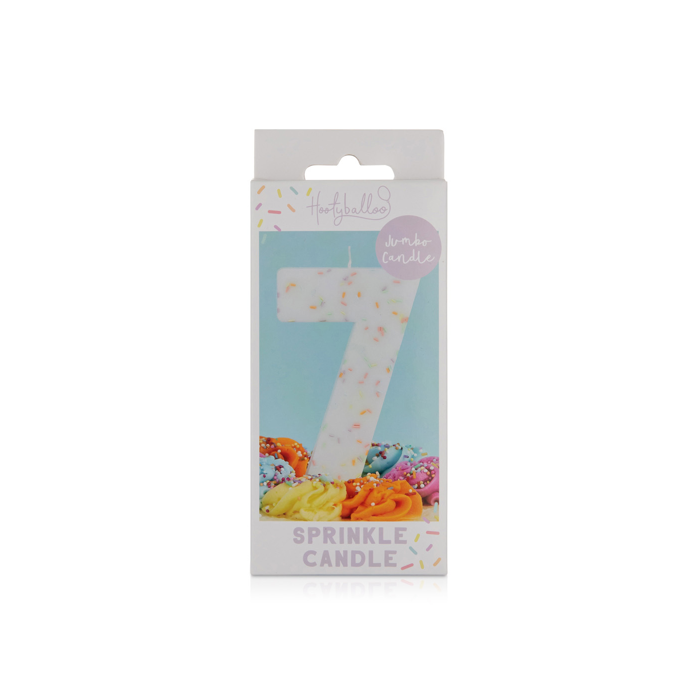 Hootyballoo Sprinkle Candle Number 7 - Spinneys UAE