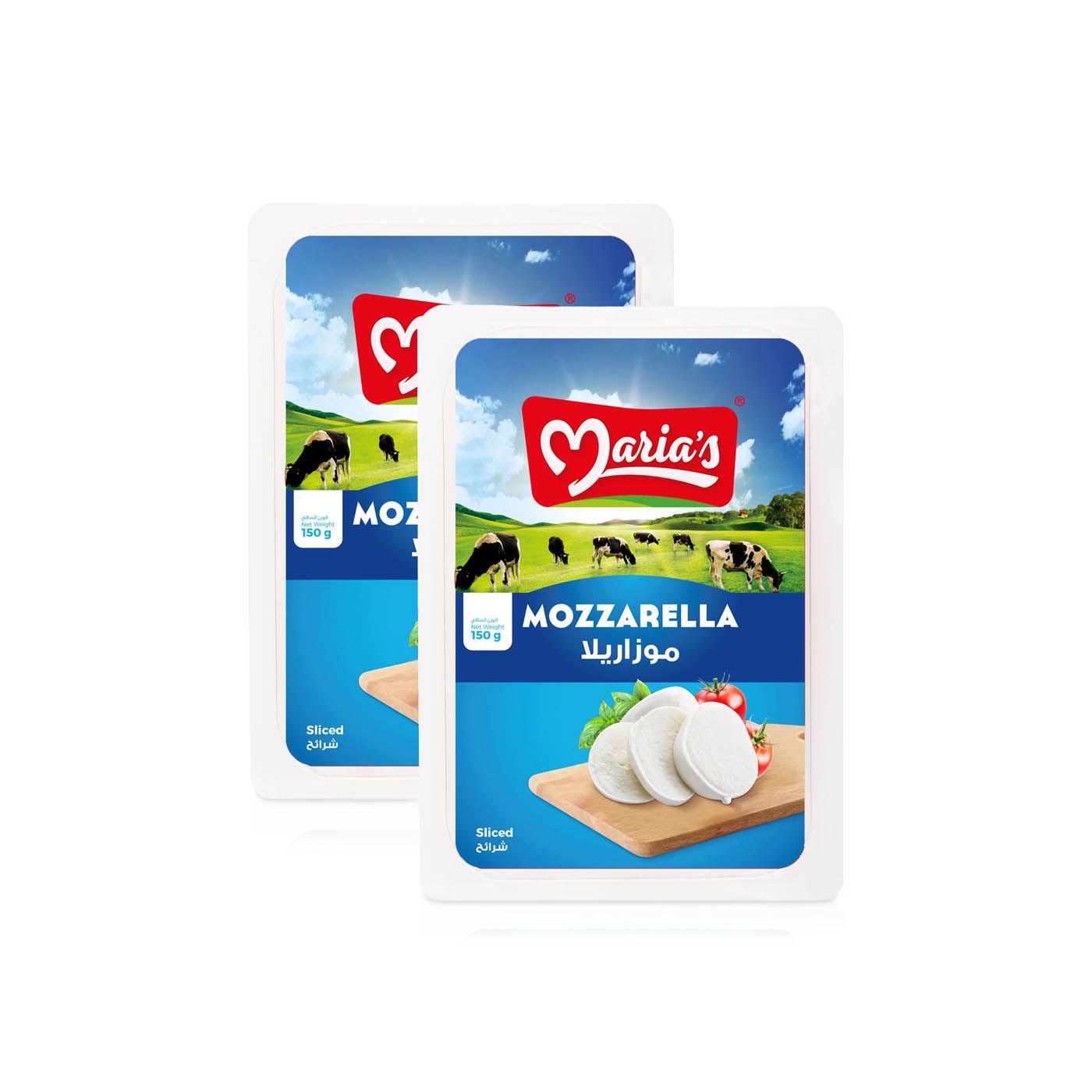 Maria's Mozzerella Cheese Sliced 150g x 2 - Spinneys United Arab Emirates
