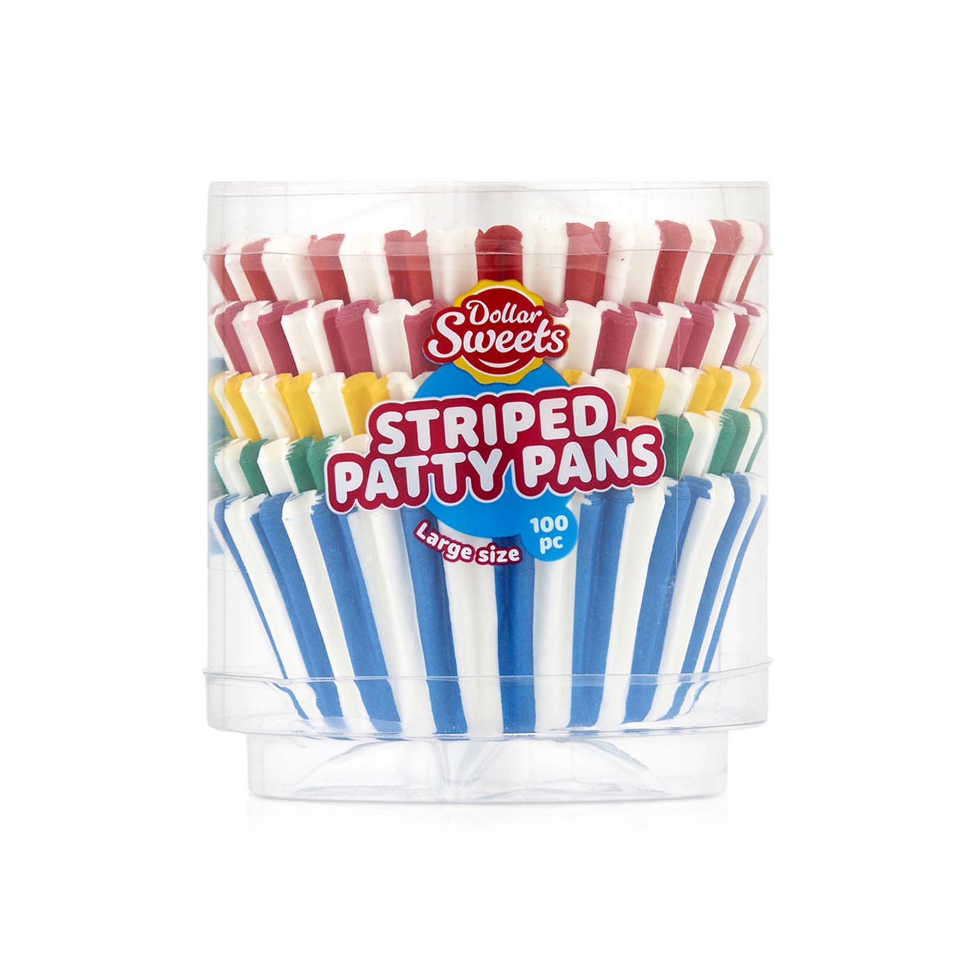 Dollar Sweet Striped Patty Pans Stripped x 100 - Spinneys United Arab ...