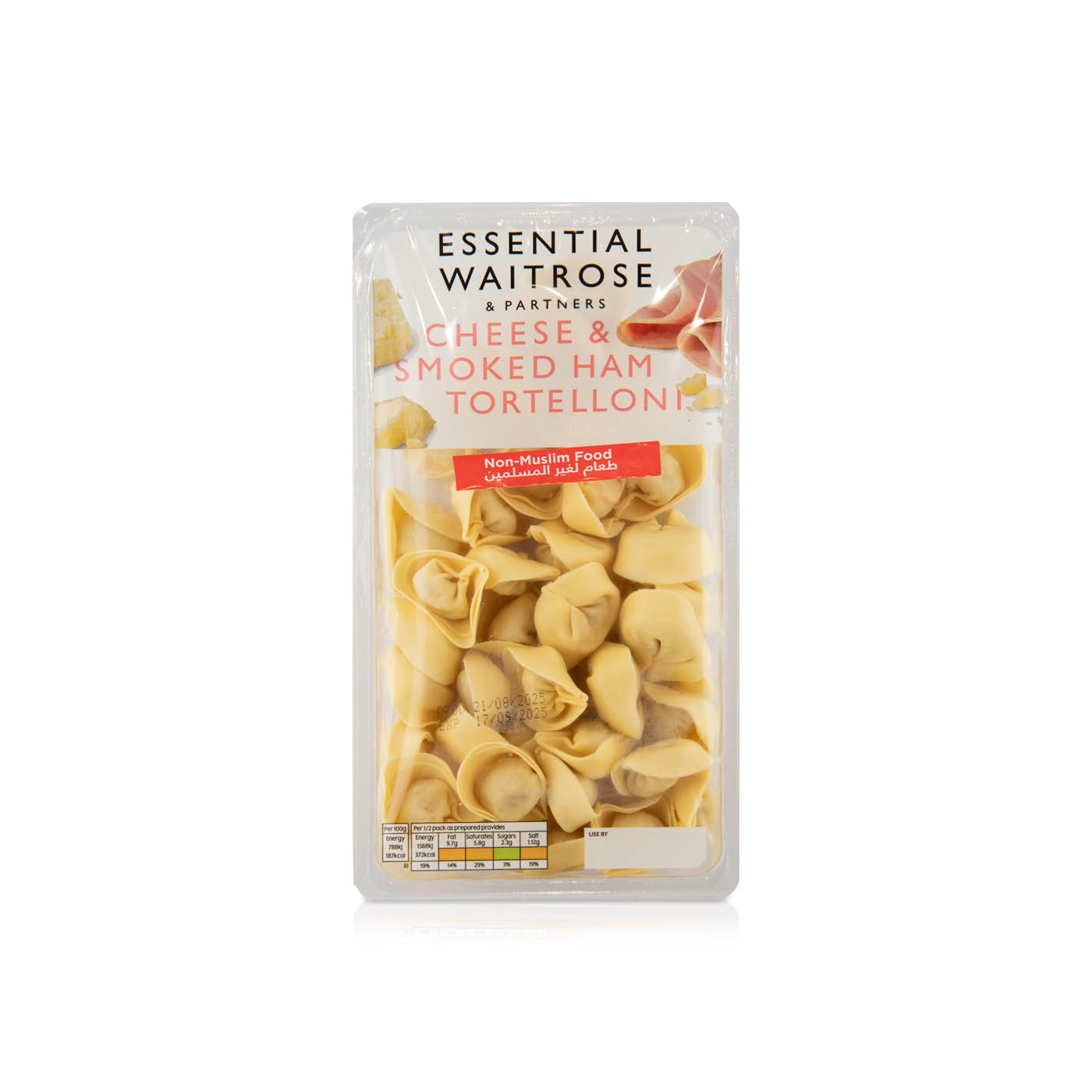 Waitrose Essential Cheese & Smoked Ham Tortelloni 300g - Spinneys UAE