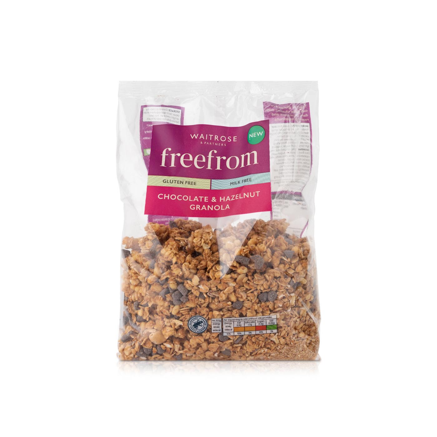 Waitrose Freefrom Chocolate Hazelnut Granola 350g - Spinneys UAE