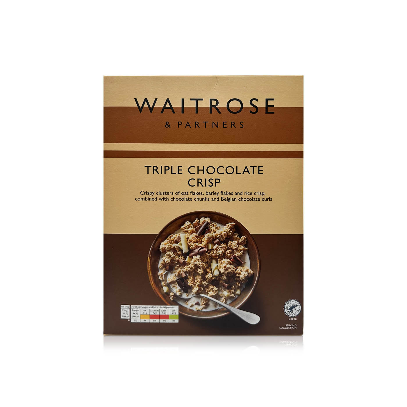 Waitrose Triple Chocolate Crisp 500g - Spinneys UAE
