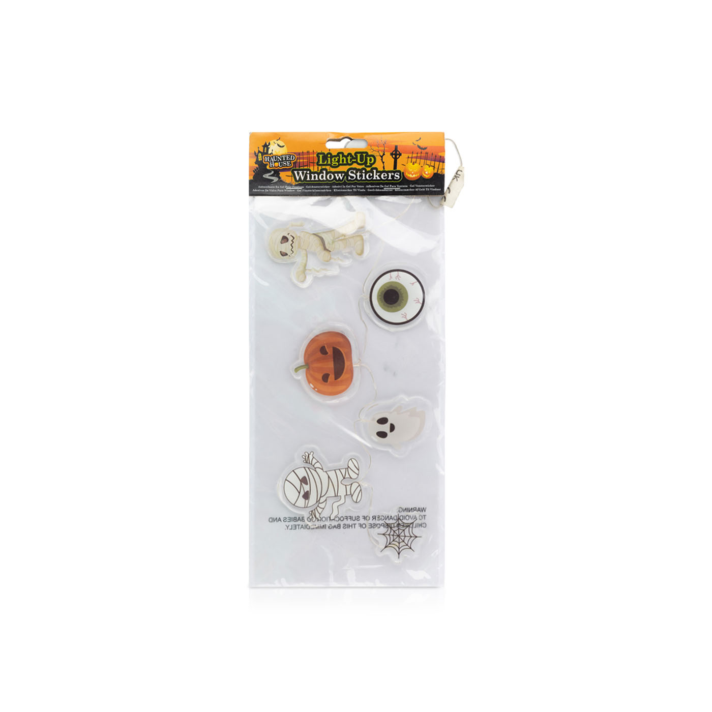 PMS Halloween Light-Up Gel Window Stickers 15x30cm - Spinneys الإمارات ...