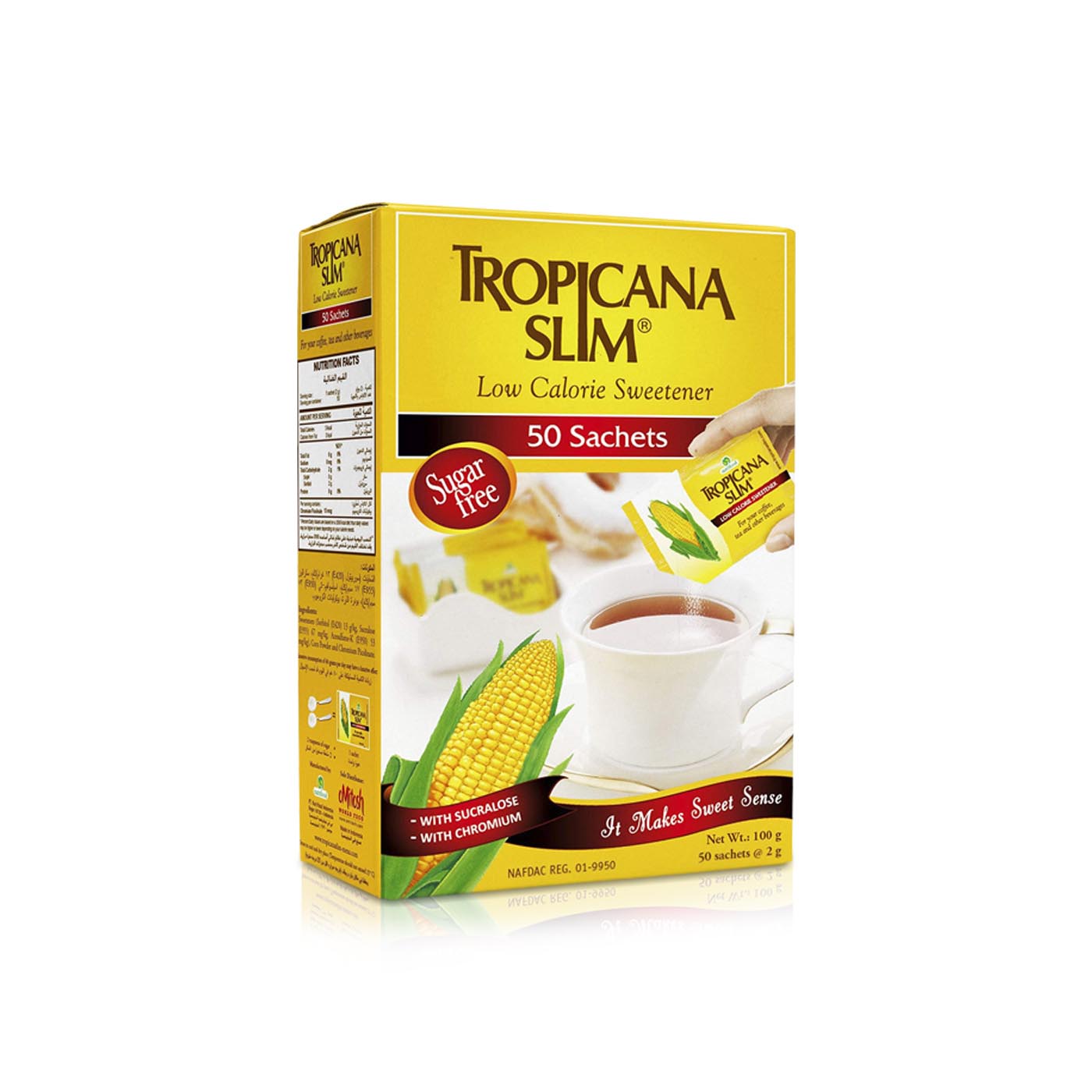 Tropicana Slim Low Calorie Sweetener 50 Sachets