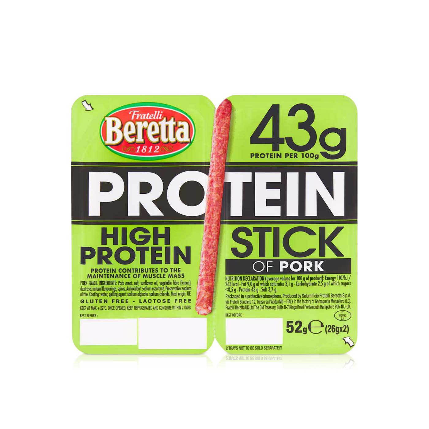 Beretta Protein Stick Di Suino 52g