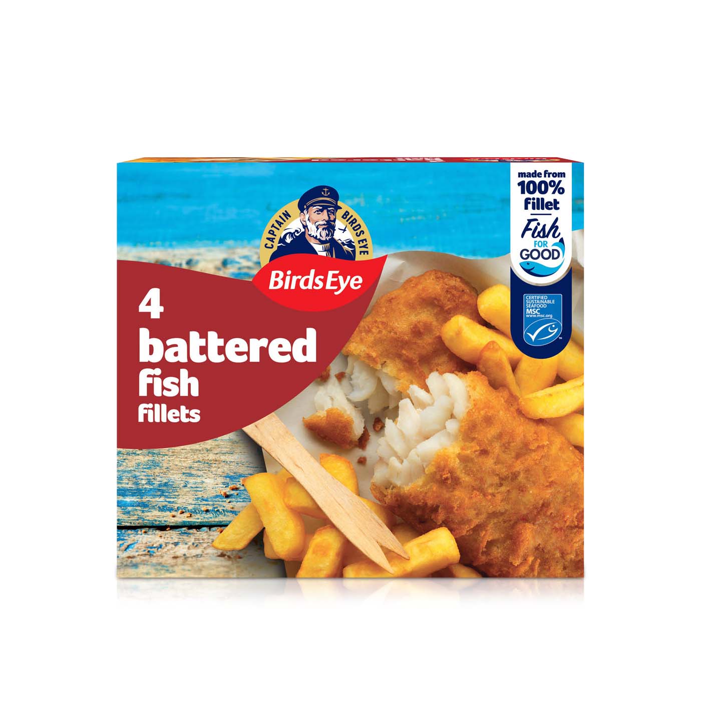 Birds Eye Frozen Battered Cod Fillets 400g