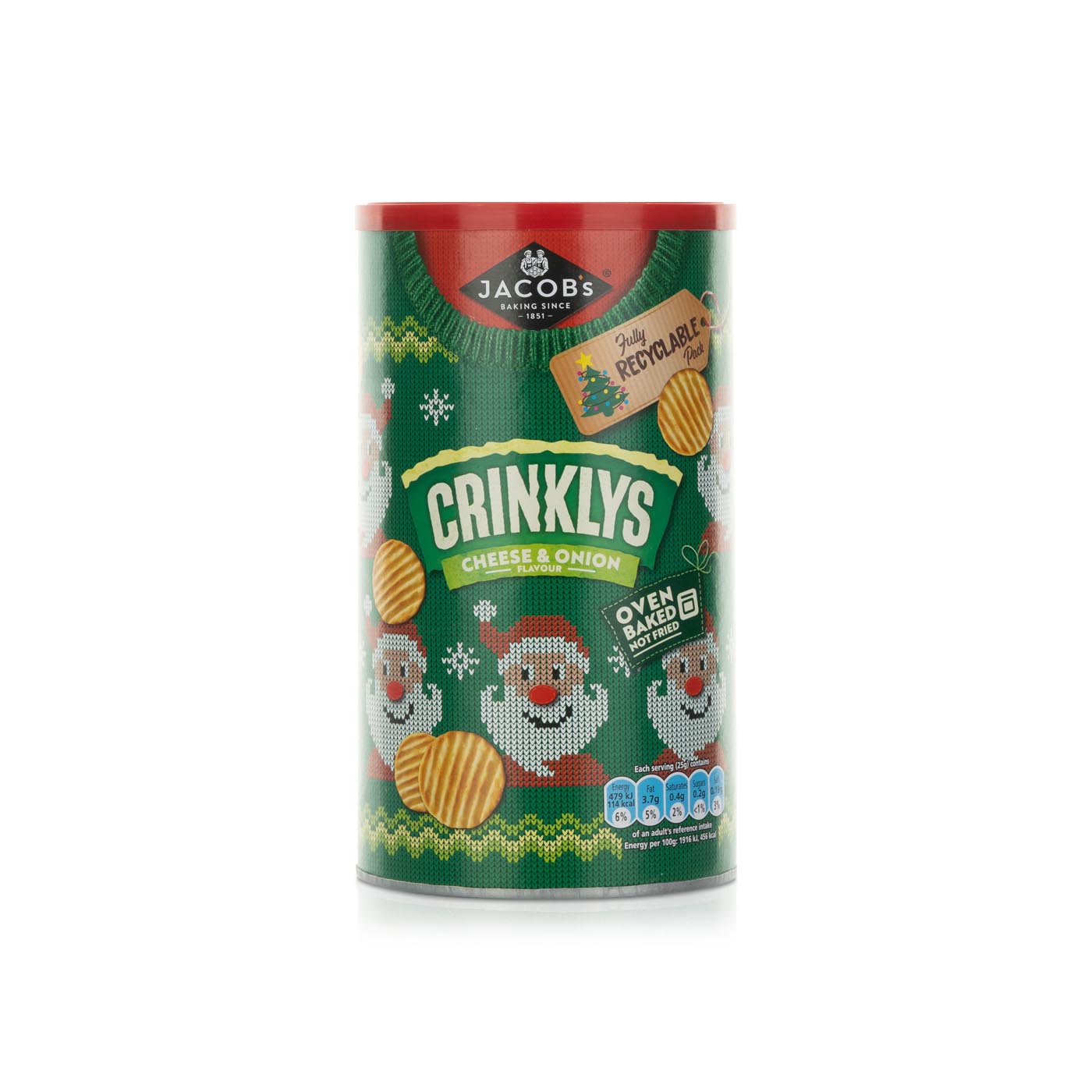 Jacob's Crinklys Cheese Onion Snack 200g