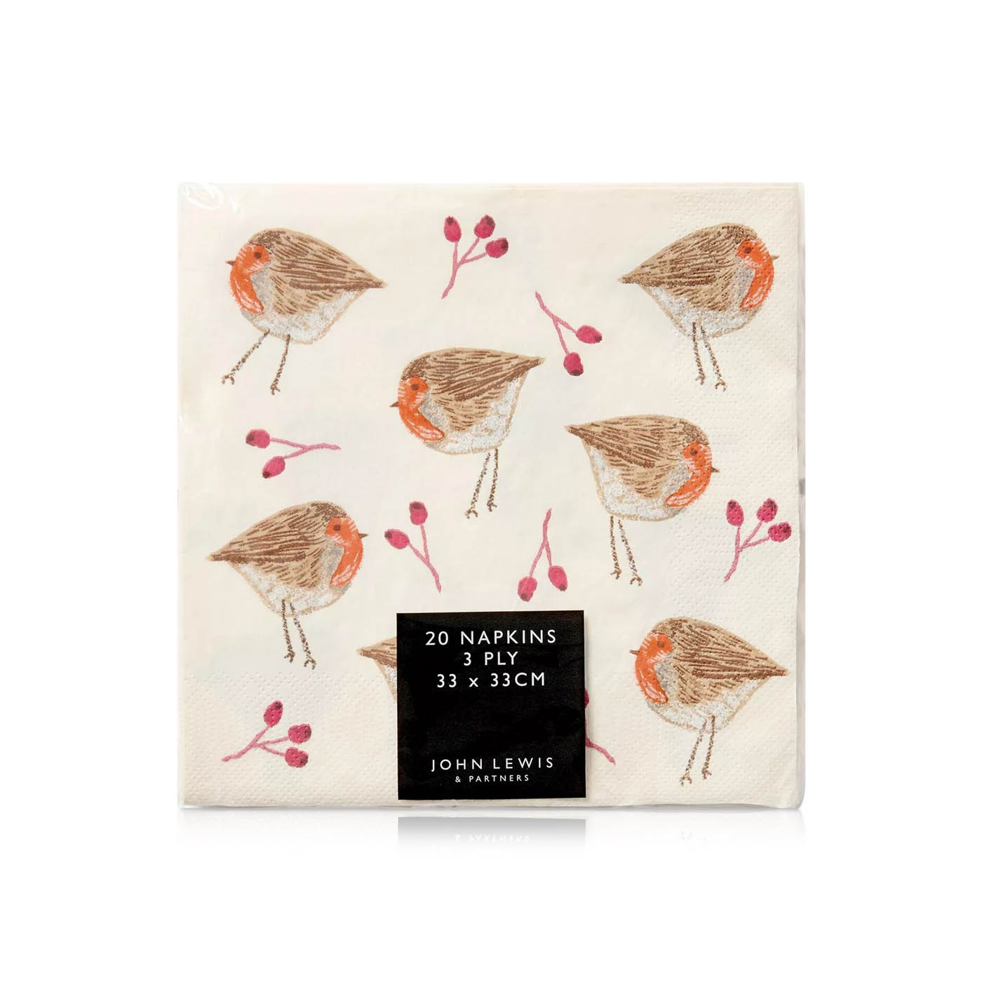 John Lewis Robin Napkins 33cm x 20 Pack