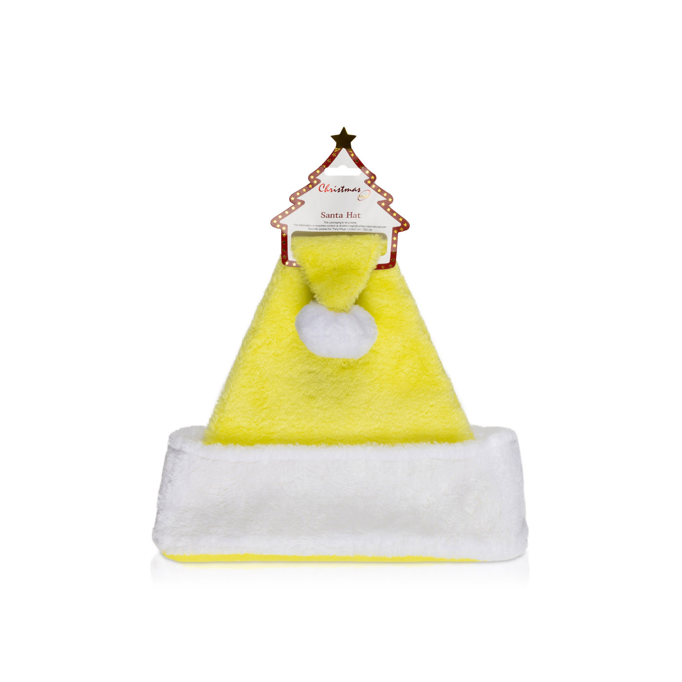 Christmas Magic Santa Hat Neon Yellow