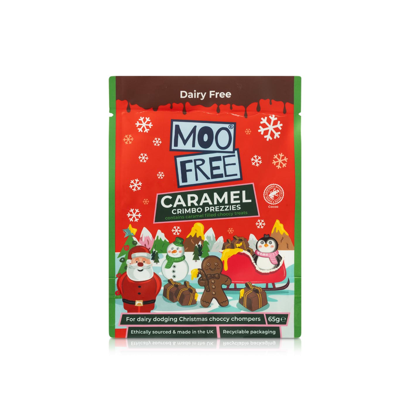 Moo Free Caramel Festive Shapes 65g