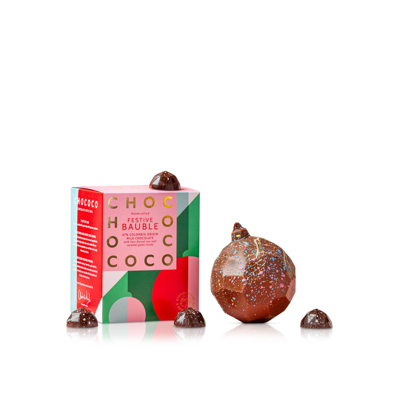 Chococo Chocolate Bauble Orange 150g