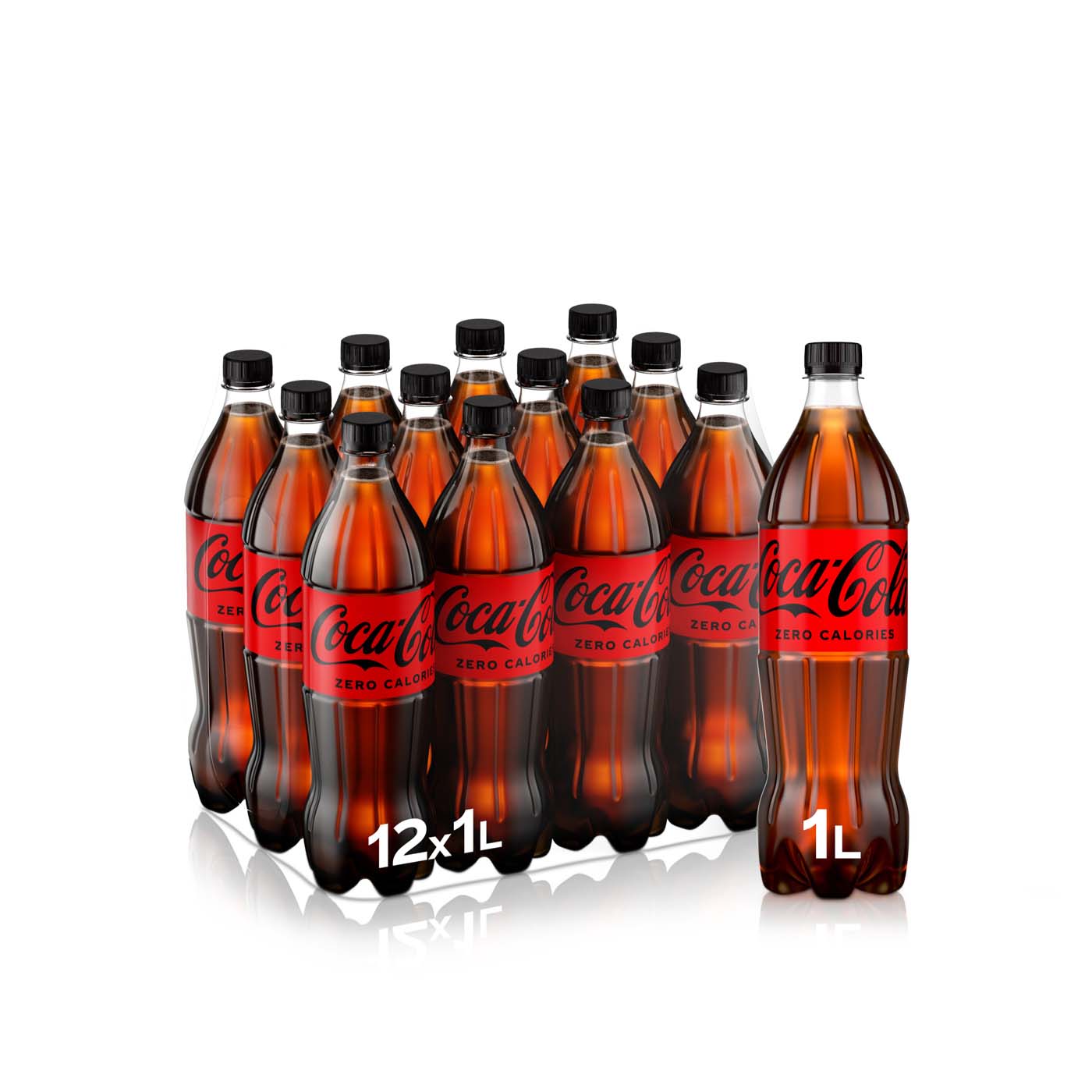Coca Cola Zero PET 1L x 12 - Spinneys United Arab Emirates