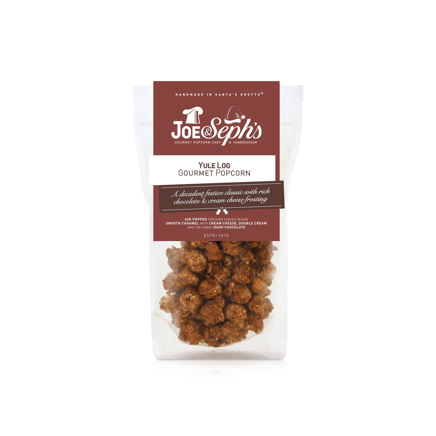 Joe & Seph's Yule Log Gourmet Popcorn 70g