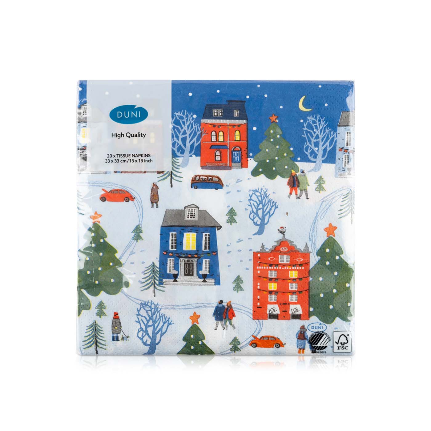 John Lewis Napkin Snow Scene 33cm 20s