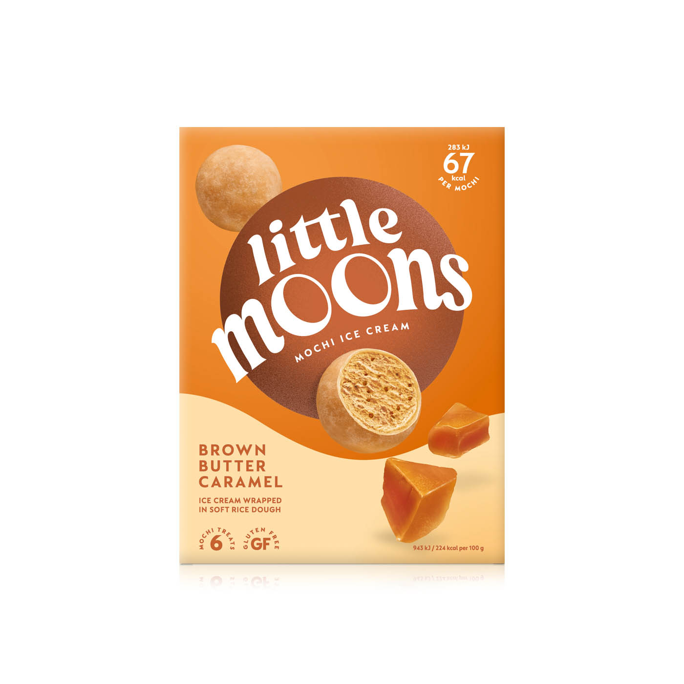 Little Moons Frozen Brown Butter Caramel Mochi Ice Cream 180g ...