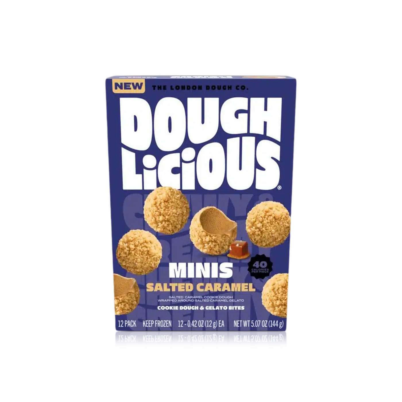 Doughlicious Frozen Mini Salted Caramel Cookie Dough Bites 144g ...