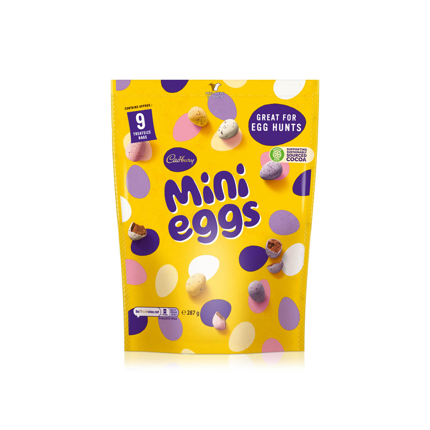 Cadbury Mini Eggs Chocolate Multipack Pouch 287g - Spinneys United Arab ...